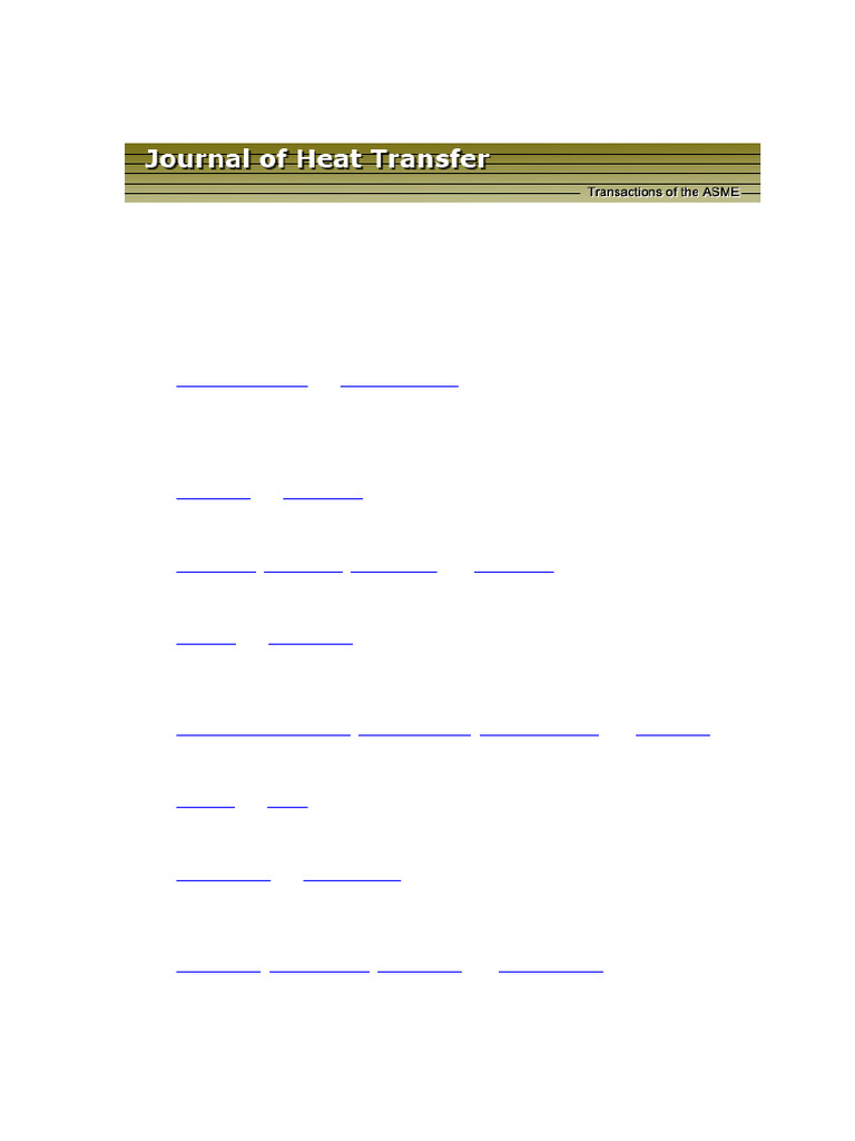 J Heat Transfer 2007 Vol 129 N01 | PDF | Laser | Photon