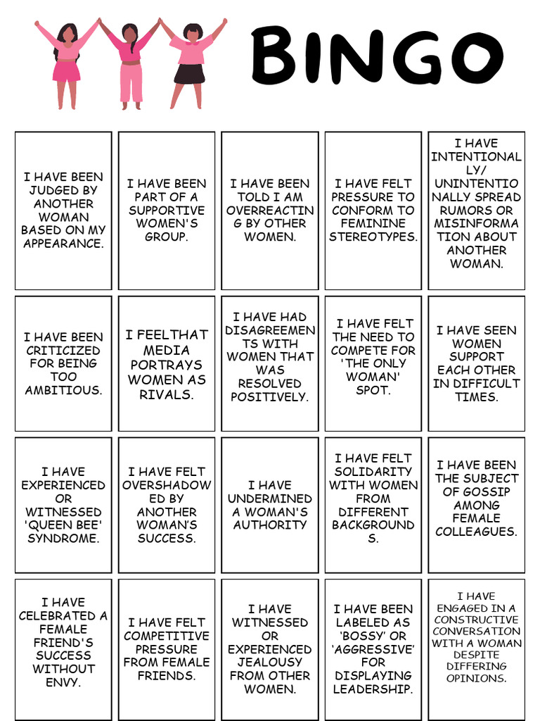 BINGO | PDF | Social Psychology | Interpersonal Relationships