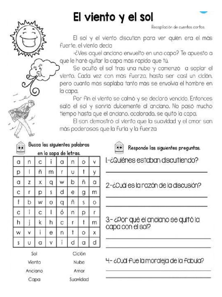 El Viento y El Sol | PDF