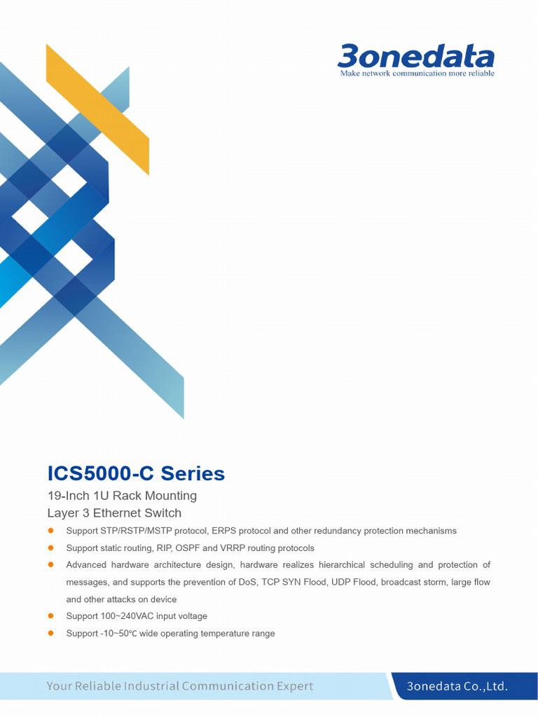 ICS5000-C Series V1.0.0 Datasheet | PDF | Computer Network | Denial Of ...