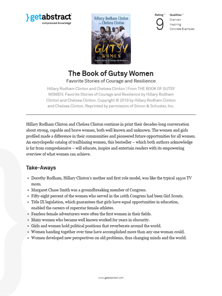 The Book of Gutsy Women Clinton en 37983 | PDF | Title Ix | United Farm ...
