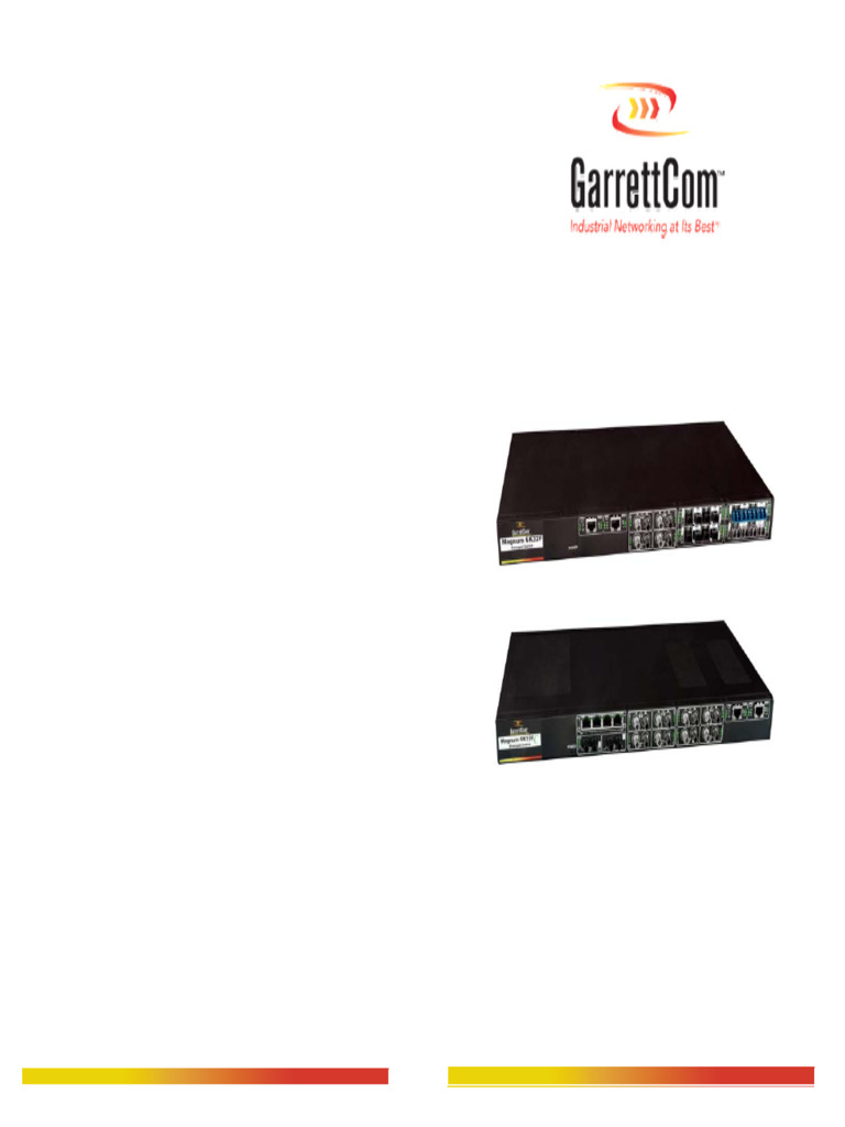Garrettcom 6k32f Manual de Usuario | PDF | Ethernet | Network Switch