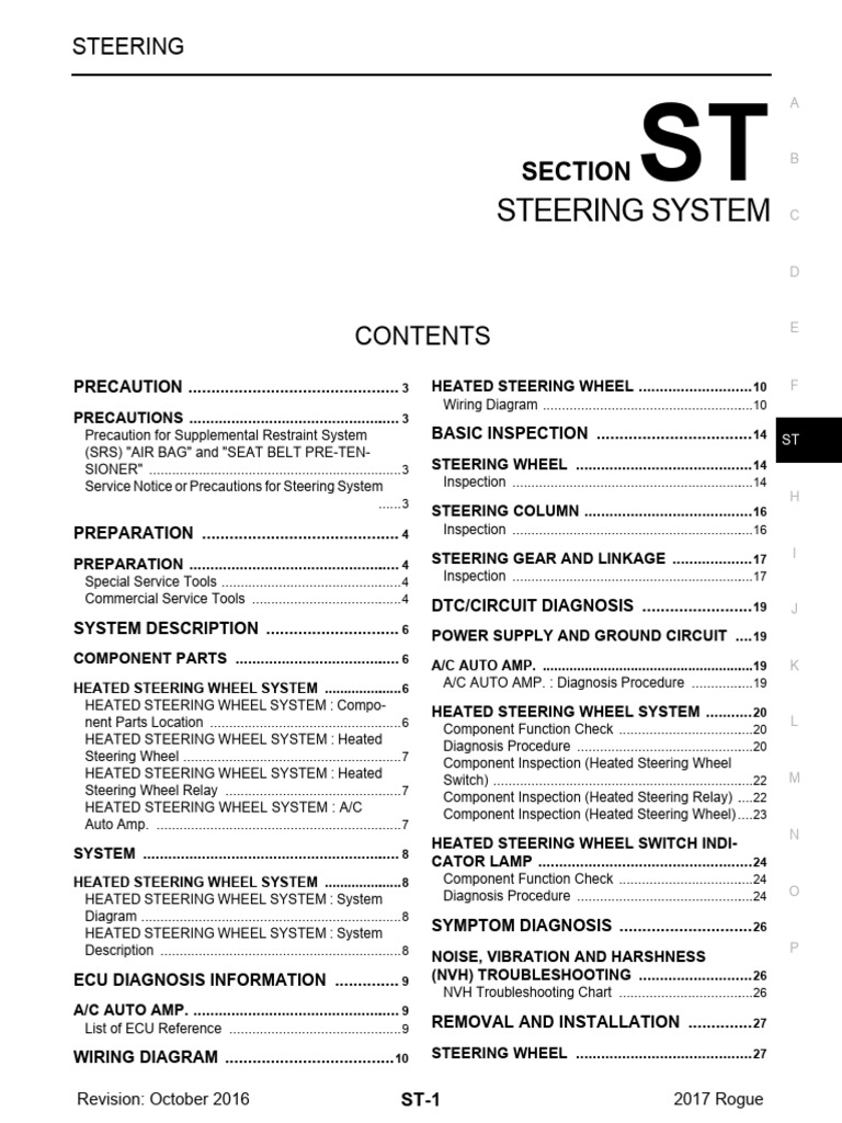 Steering System: Section | PDF | Steering | Airbag