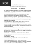 Student Council - Duties and Qualities | PDF | Leadership | Psychology