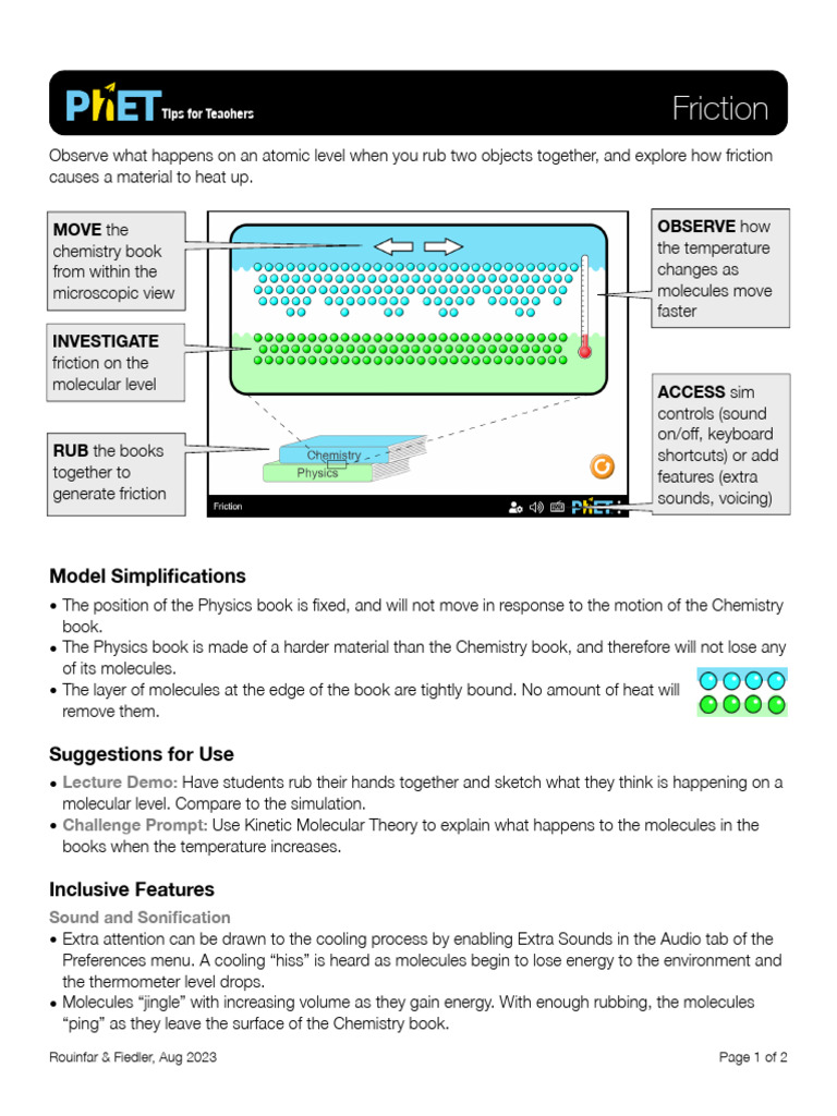 Friction HTML Guide en | PDF | Molecules | Friction