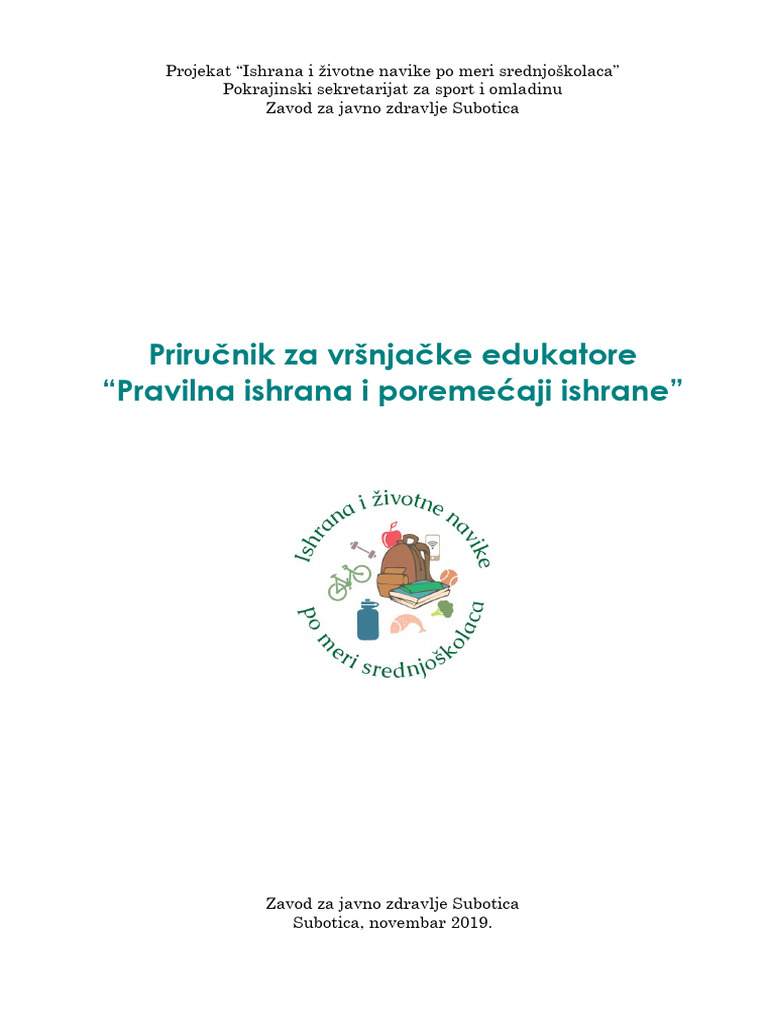 Prirucnik Zdrave Ishrane | PDF