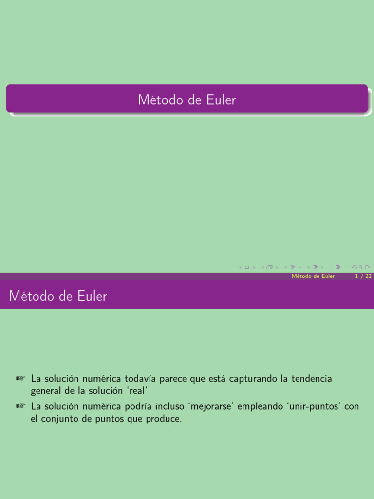 14_Método_de_Euler | PDF | Pendiente | Cálculo