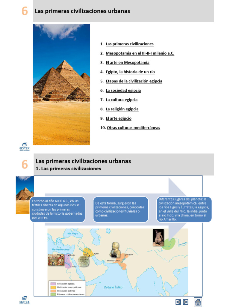 Las Primeras Civilizaciones | PDF | Antiguo Egipto | Mesopotamia