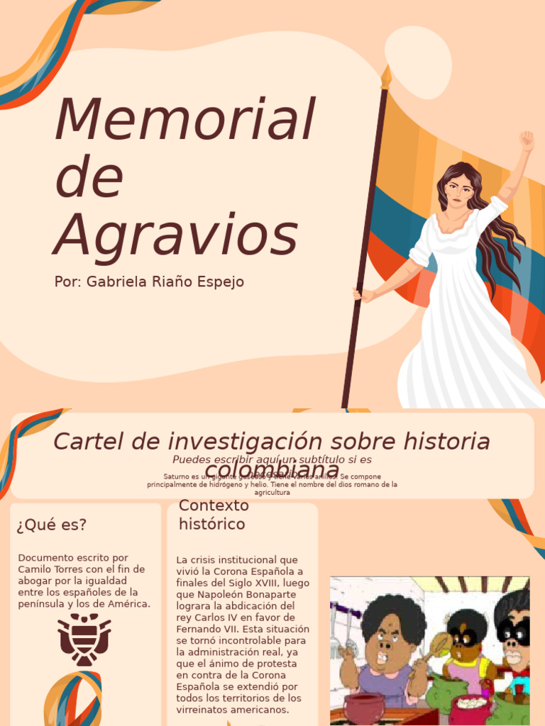 Memorial de Agravios: Historia de Colombia | PDF