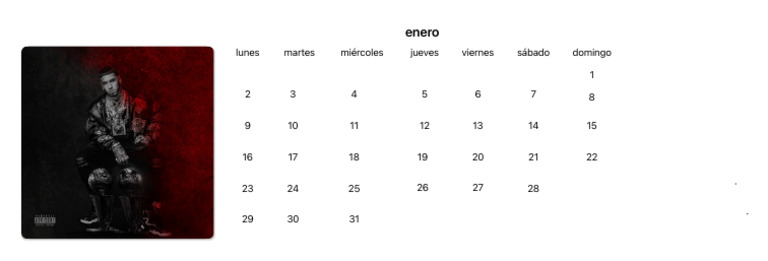 Calendario Anuel Aa 2023 | PDF