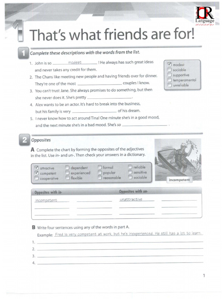 Workbook 3 Units 1-5 | PDF