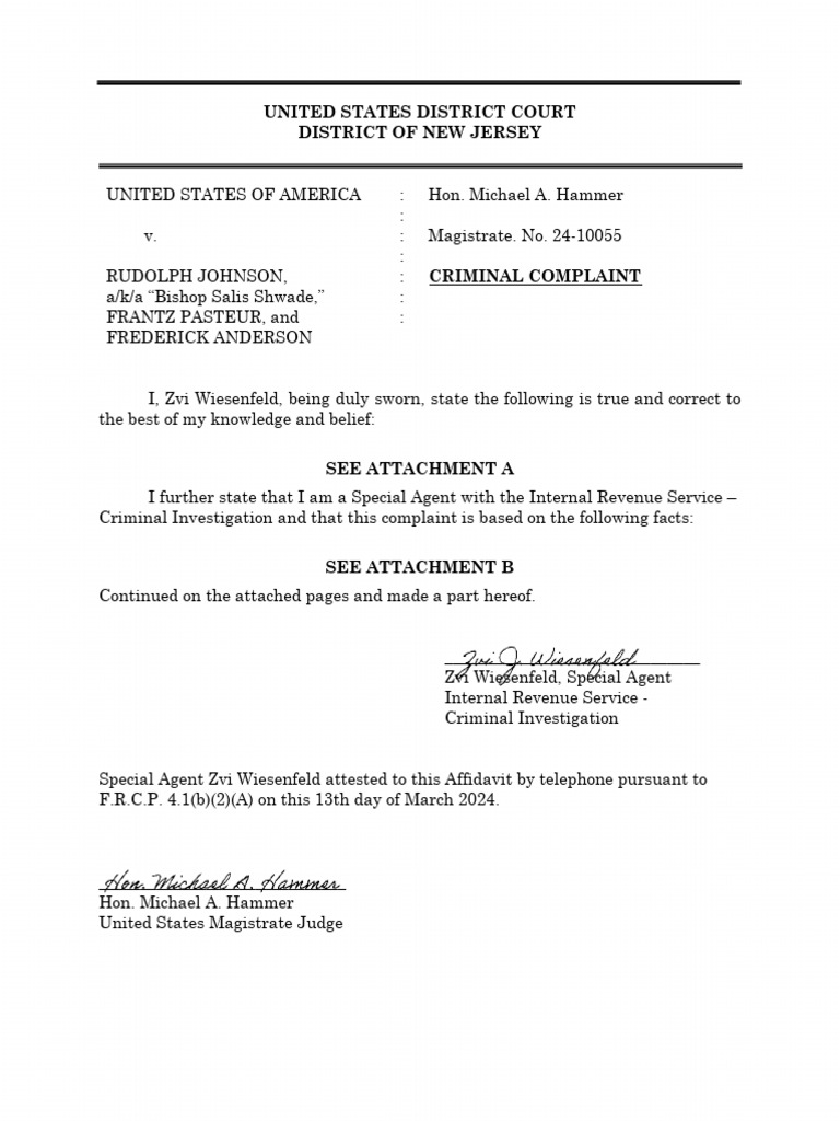 Johnsonetal.complaint | PDF | Irs Tax Forms | Taxes