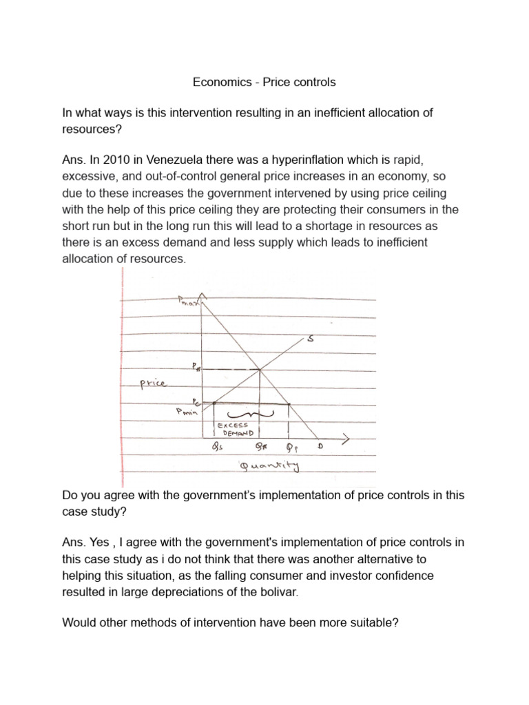 Economics - Price Controls | PDF