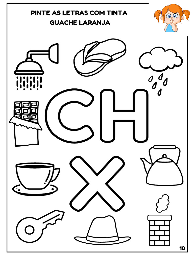 Caderno de Atividades Fonema Ch (1) | PDF