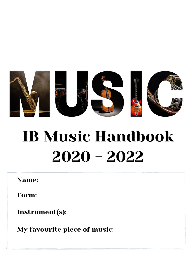 IB Music Handbook | PDF | Entertainment