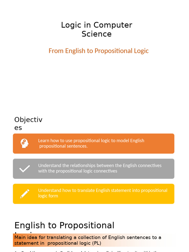 From English To Propositional Logic | PDF | Interpretation (Logic) | Logic