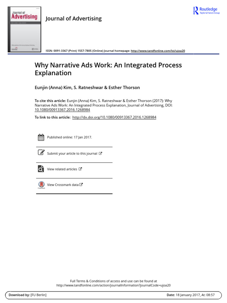 6 Why-Narative-Ads-Work PDF | PDF | Narrative | Attitude (Psychology)