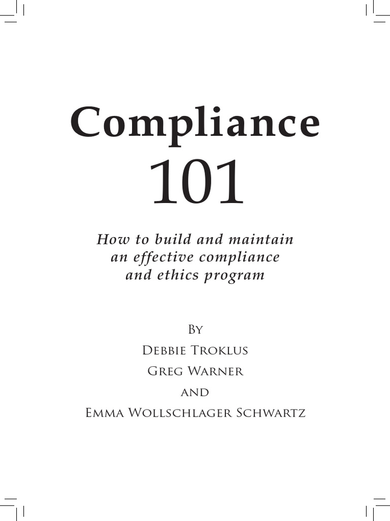 Compliance 101 Book Excerpt | PDF | Qui Tam | False Claims Act
