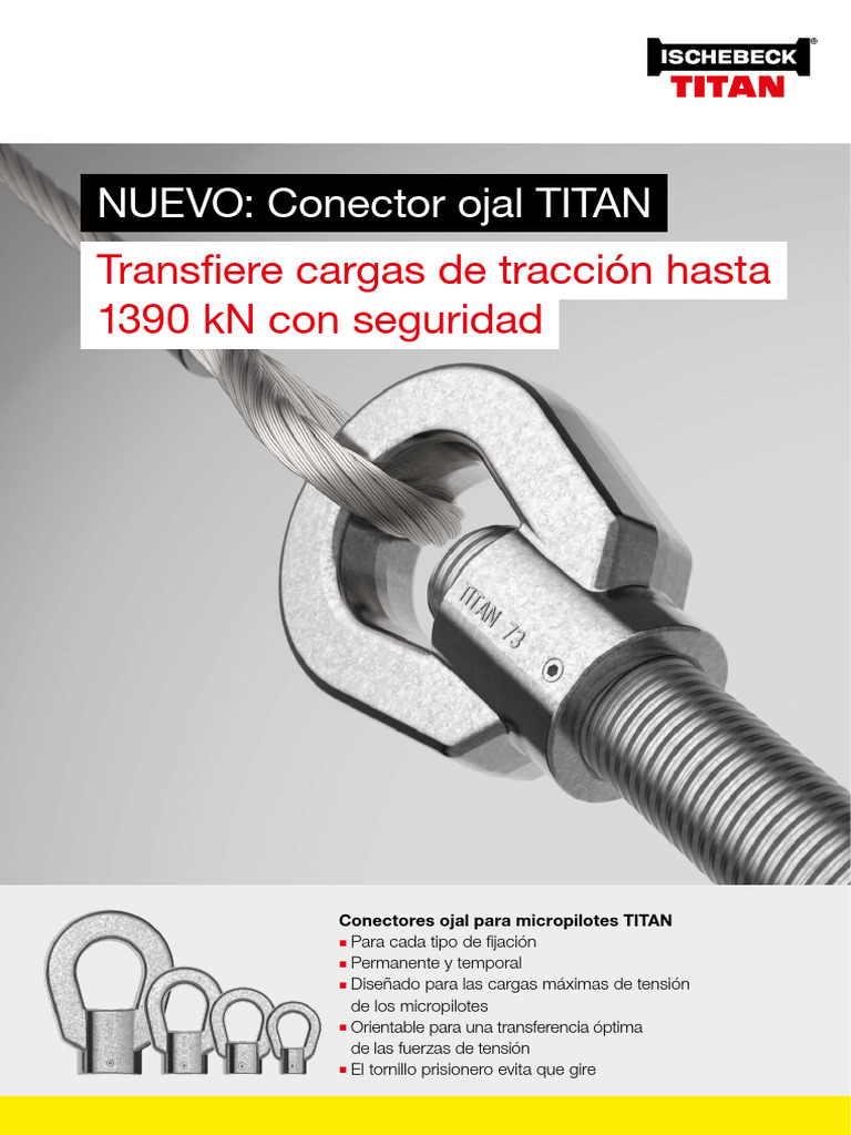 Conectores Ojal TITAN para Micropilotes | PDF