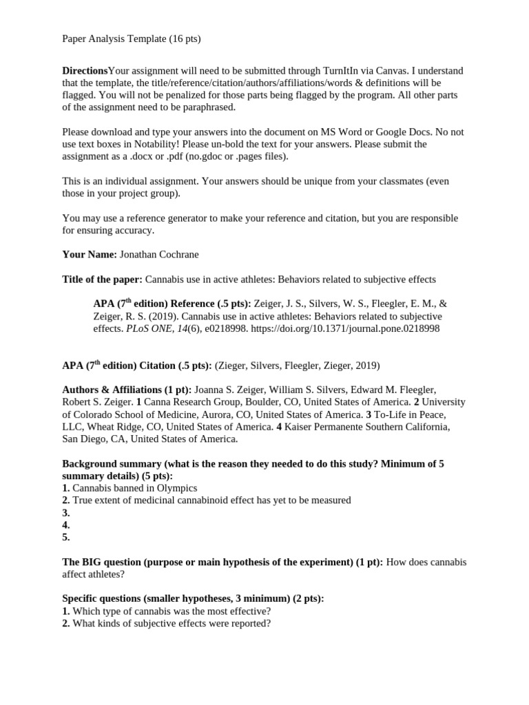 Group 1 Paper | PDF | Cannabis