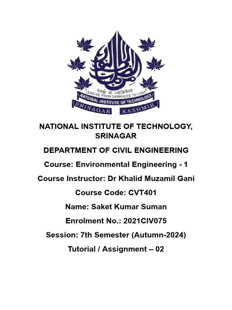 2021bciv075 T02 | PDF | Environmental Engineering | Earth Sciences