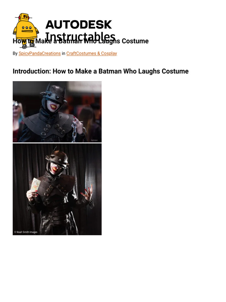 How To Make A Batman Who Laughs Costume - 9 Steps (With Pictures ...