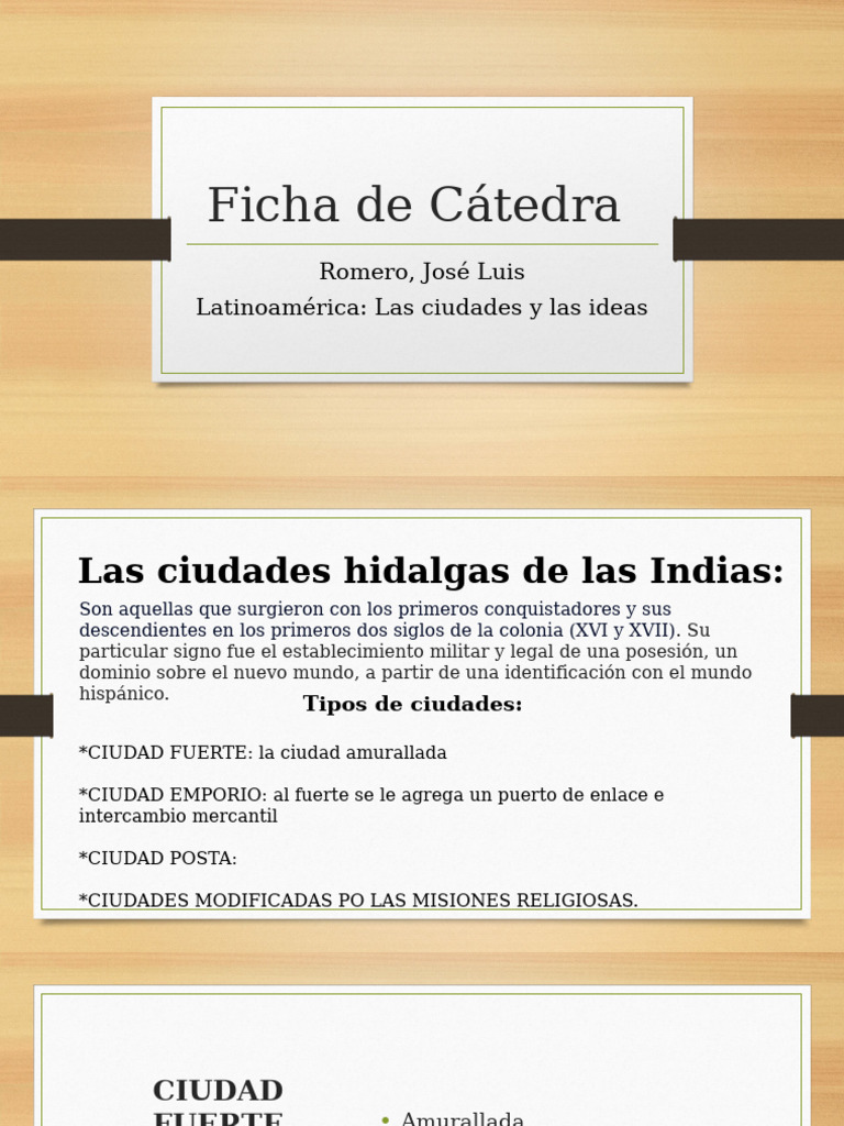 FICHA de CATEDRA ROMERO Ciudades Fuerte, Emporio, Posta | PDF | Ciencias sociales | Viajes y turismo