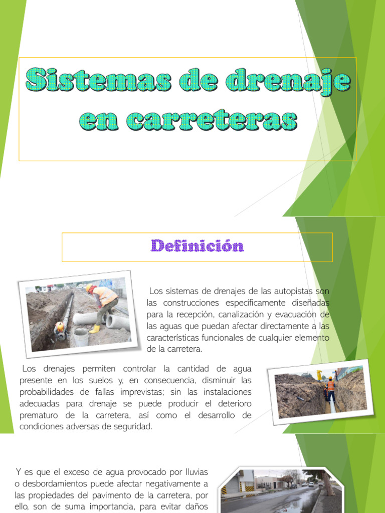 Sistemas de Drenaje en Carreteras | PDF | La carretera | Drenaje