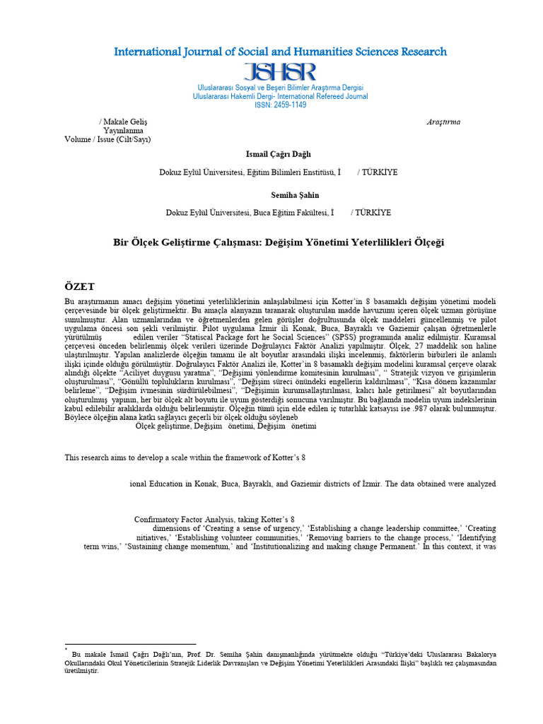 International Journal of Social and Humanities Sciences Research | PDF