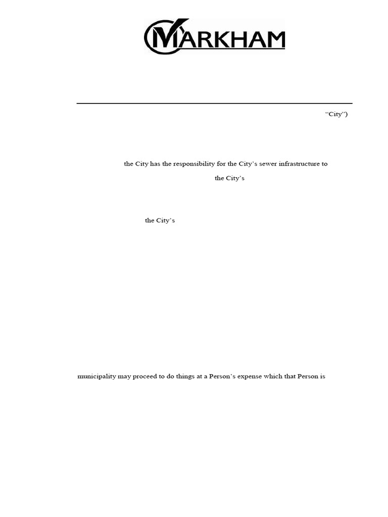 Bylaw-2014-71 - City of Markham | PDF | Storm Drain | Sewage