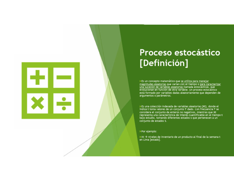 Definición de Proceso Estocástico | PDF