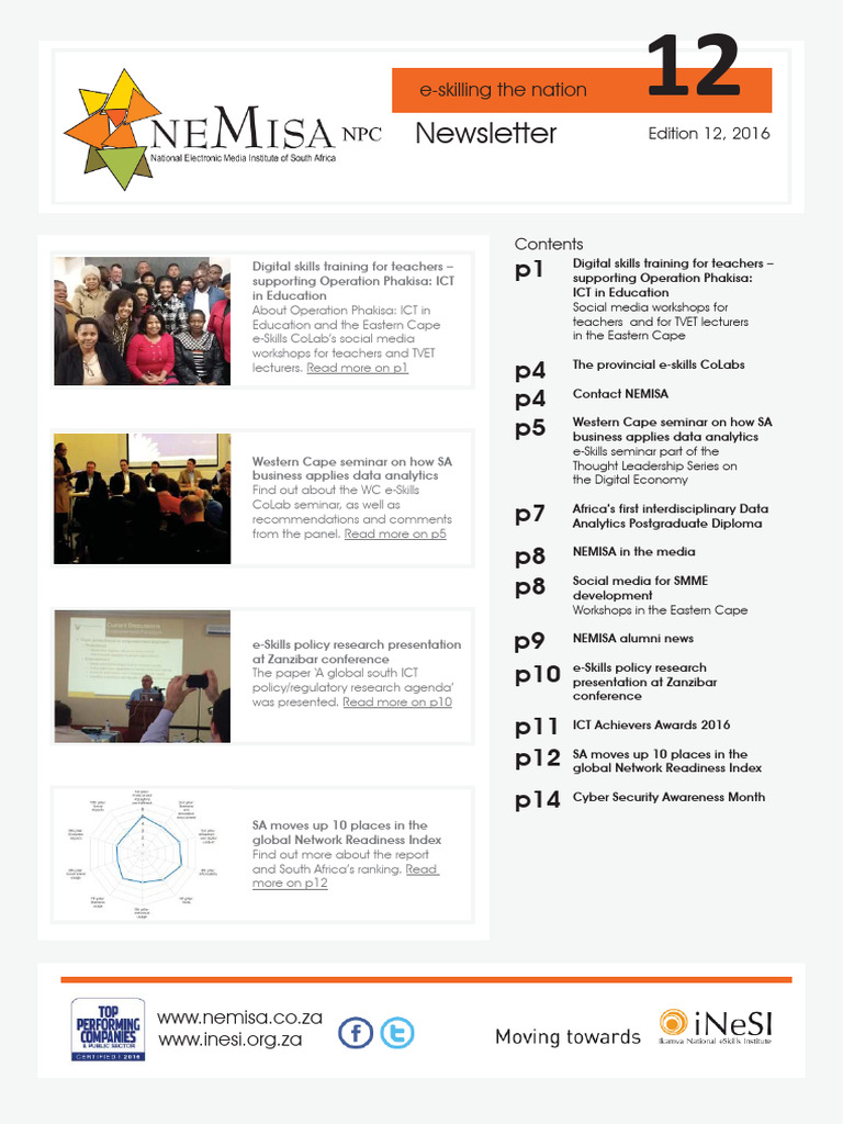 NEMISA: Digital Skills for Teachers | PDF | Educational Technology ...