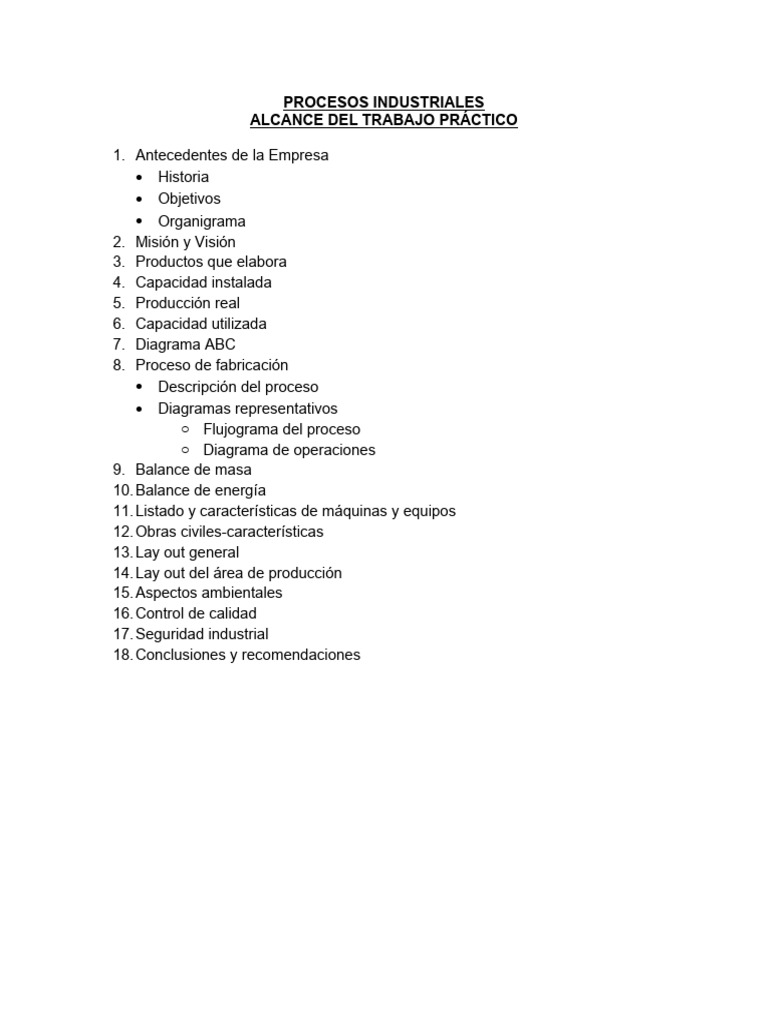 Esquema Del Proyecto | PDF