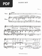 Danny Boy (Original Sheet Music in Key of D Maj) | PDF