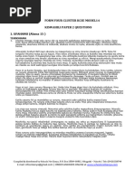 Cre Form 1 Work Revision Questions | PDF | Covenant (Biblical) | The Exodus