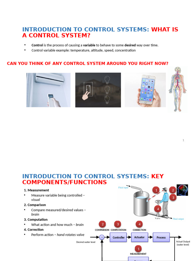 Section 3 Lec 27 - What Is A Control System | PDF | Control System | Control Theory