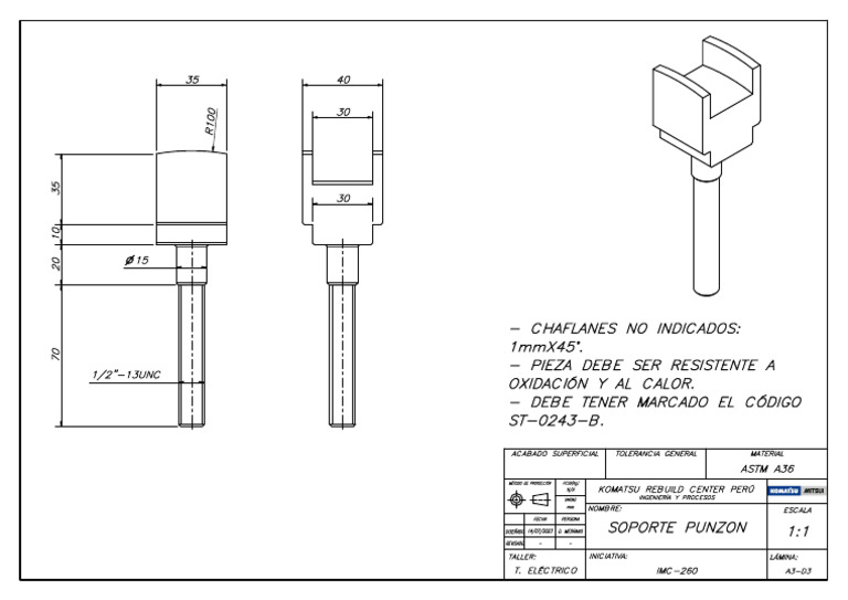 Soporte Punzon | PDF