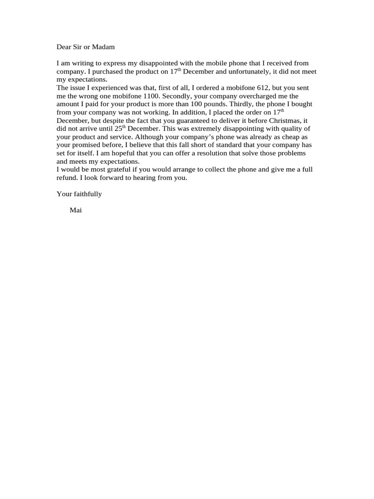 Dear Sir or Madam | PDF