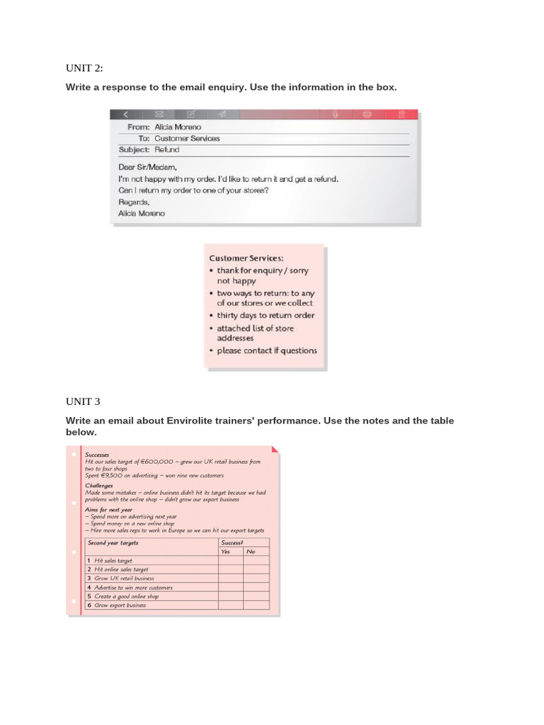 Email Writing Tasks Guide | PDF