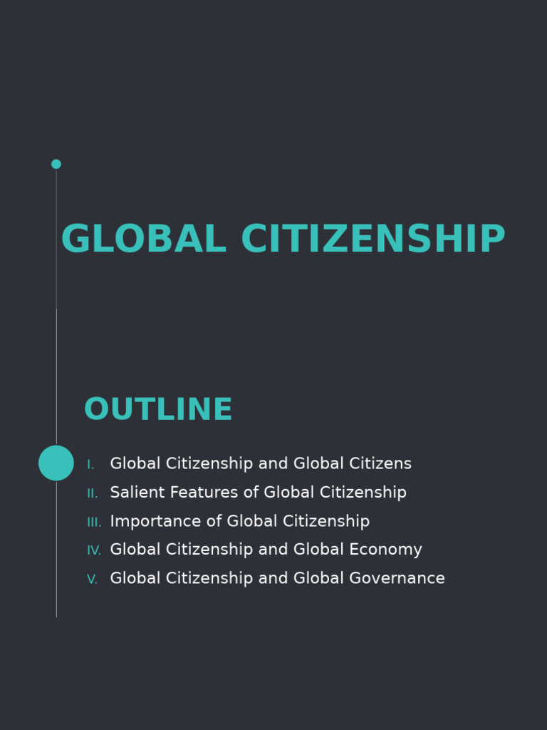 Global Citizenship | PDF | Citizenship | Globalization