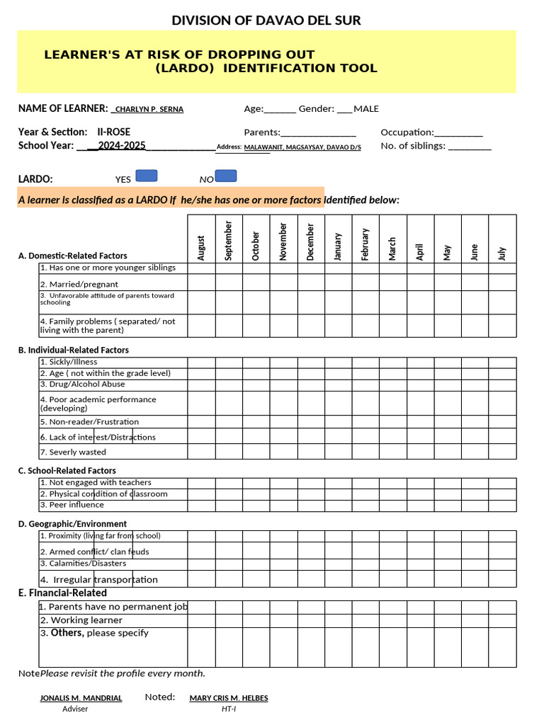 Lardo Tool Dvo Sur 1 | PDF | Behavioural Sciences | Social Psychology