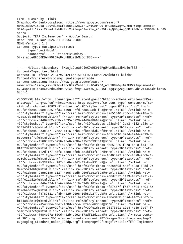 Erp Implementer Pdf Cyberspace World Wide Web