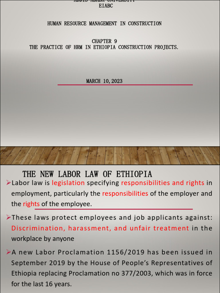 HRM 9 - Labor law | PDF | Employment | Labour Law