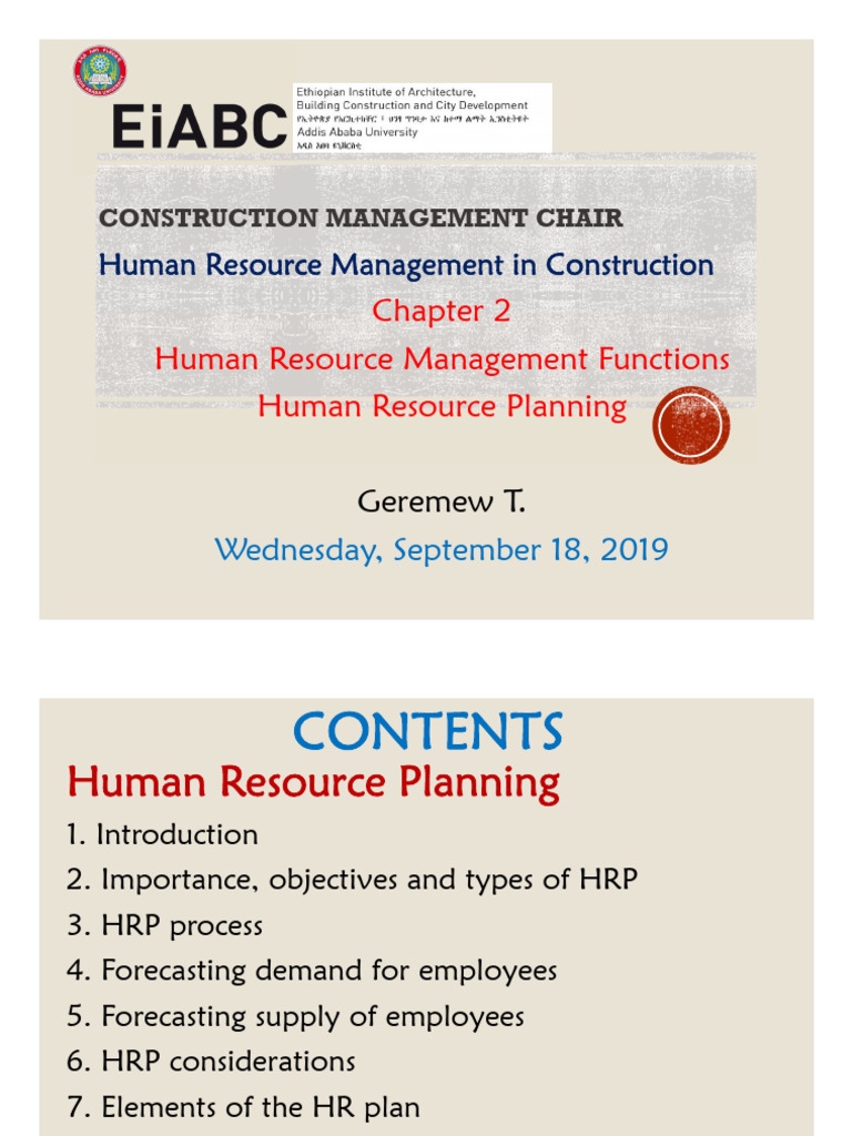 HRM Ch. 2 - HRP & Job Analysis | PDF | Human Resource Management | Human Resources