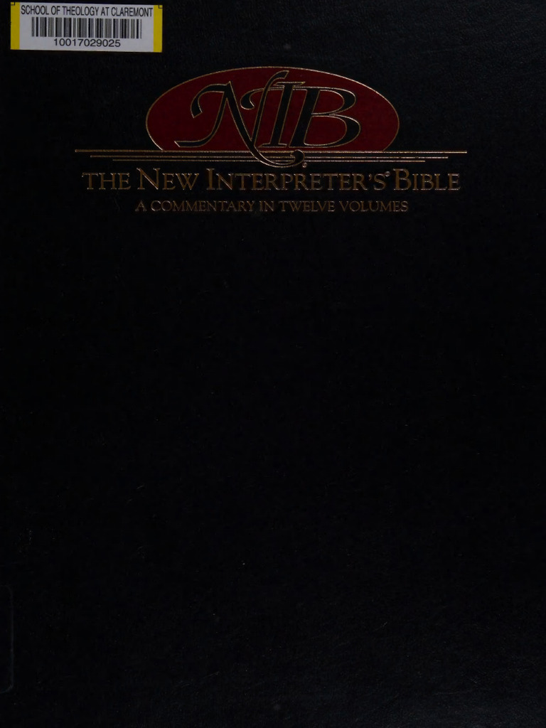 The New Interpreters Bible 9 Compress | PDF | New International Version ...