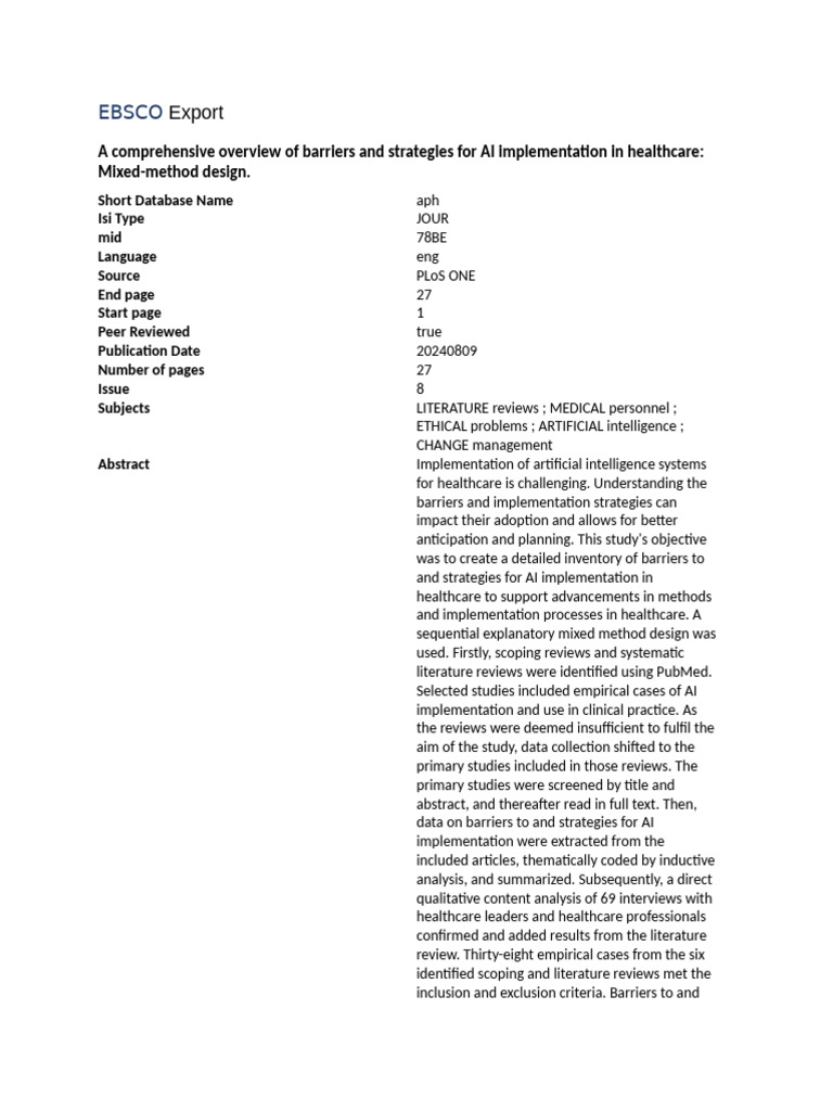 EBSCO-Metadata-27 10 2024 | PDF | Artificial Intelligence | Intelligence (AI) & Semantics