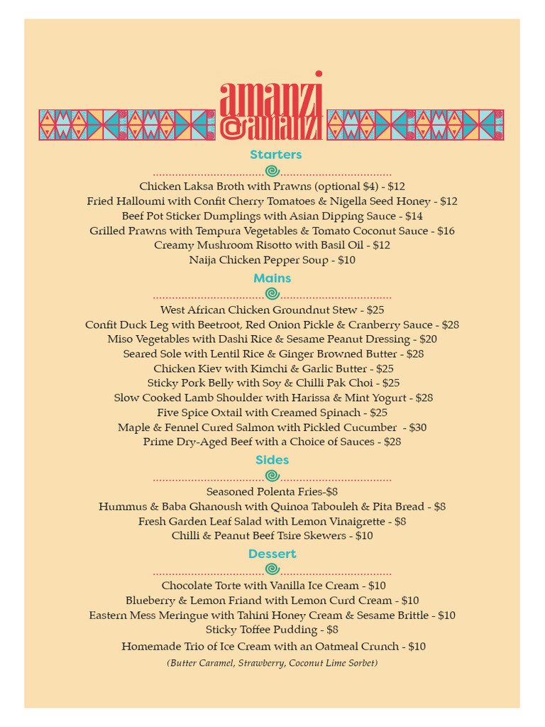Amanzi-March-24-menu | PDF