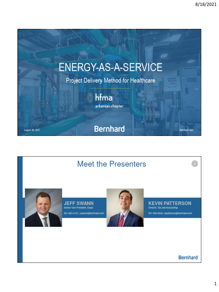 Energy As A Service Delivery Swann Patterson ENERGY As A SERVICE WITH ...