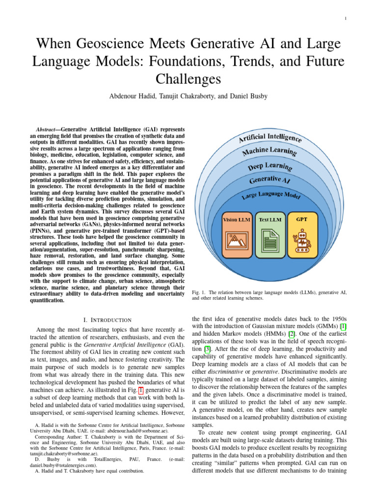 Geoscience and Generative AI_ Future Challenges_ | PDF | Partial Differential Equation ...