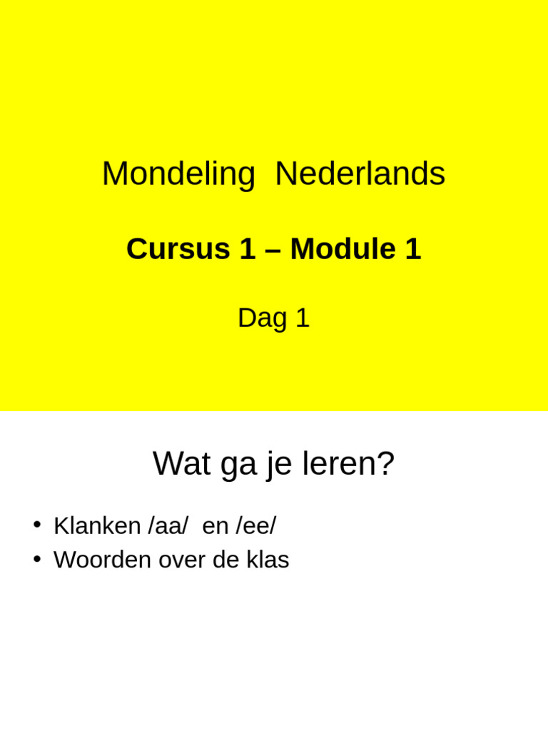 Presentatie C1M1 | PDF